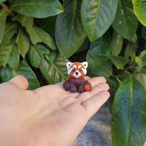 Super Cute Red Panda Miniature, Red Panda Mini Sculpture, Birthday Gift ...