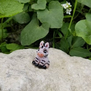 Cute Zebra Miniature, Zebra Cub Sculpture, Little Zebra Toy,miniature ...
