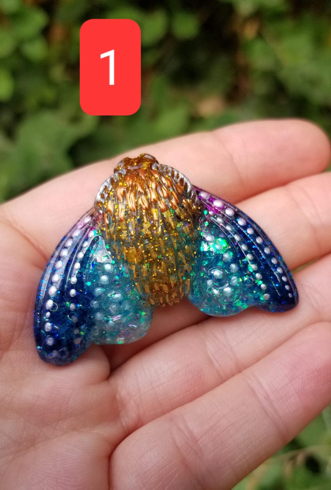 Epoxy Resin Moth, Beautiful Butterfly, Insect Brooch, Moth Figurine - Etsy