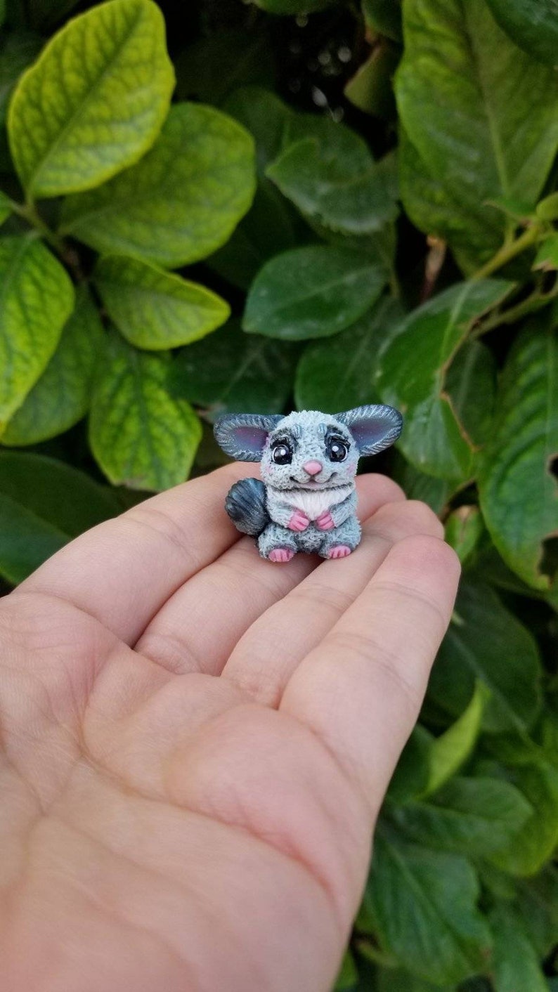 Cute Fairy Animal Miniature From Polimer Clay, Fairy Animal Sculpture ...