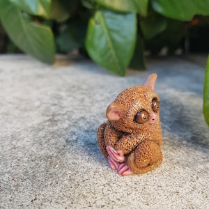 Super Cute Tarsier Miniature, Tarsier Mini Sculpture, Birthday Gift ...