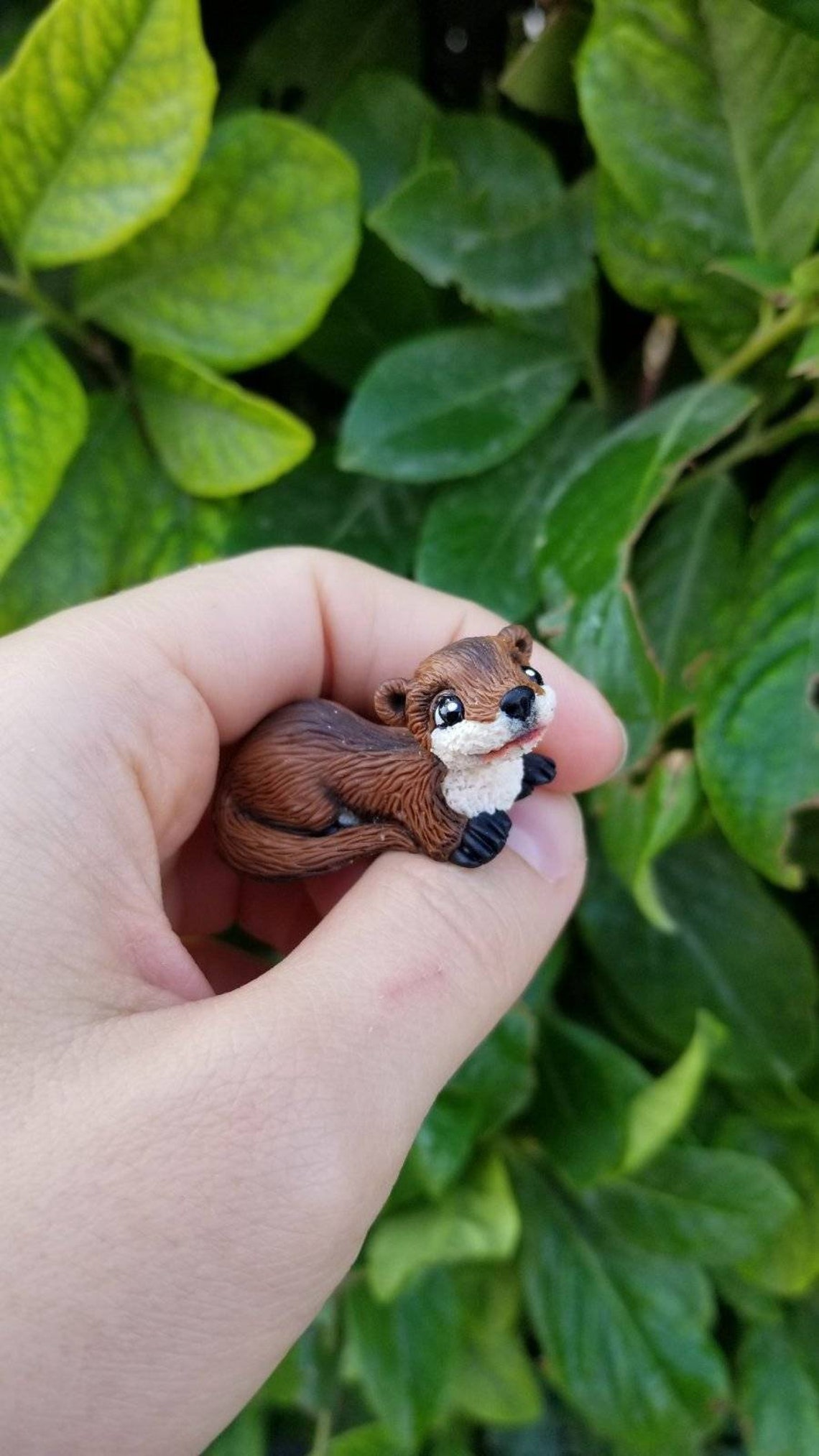 Cute Otter Miniature Cute Weasel Miniature From Polimer - Etsy