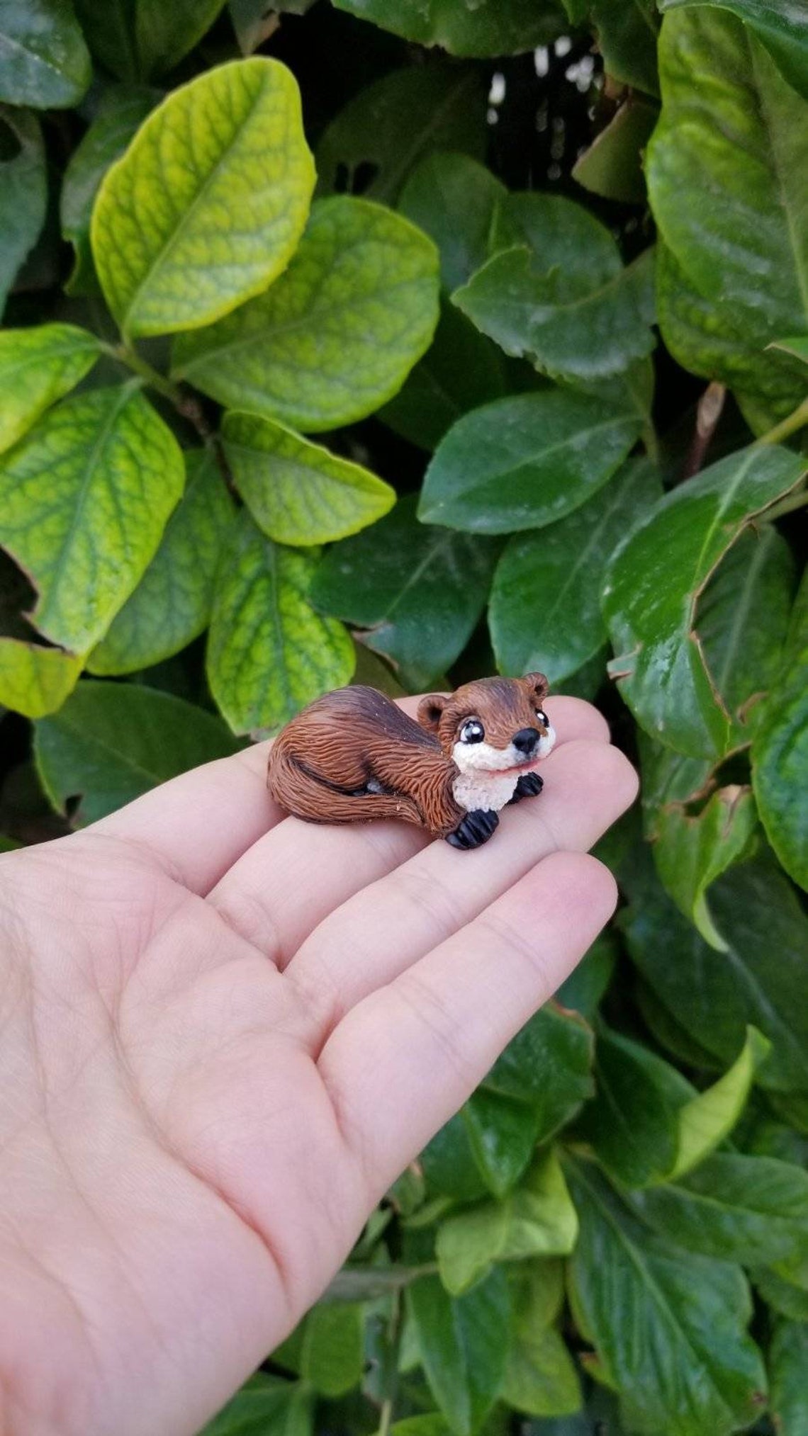 Cute Otter Miniature Cute Weasel Miniature From Polimer - Etsy