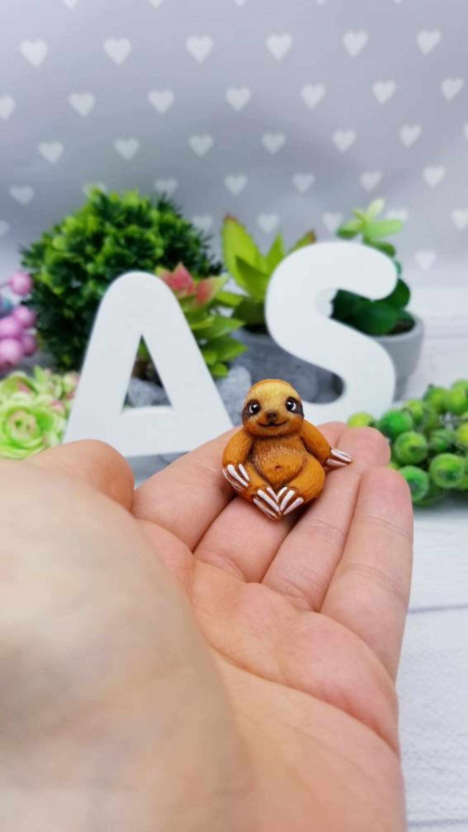 Cute Sloth Miniature Miniature of Animal Sloth Figurine | Etsy