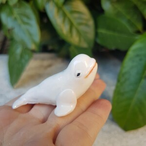 Beluga Whale Gift / Beluga Figurine / Cute Beluga/ Miniature Beluga ...