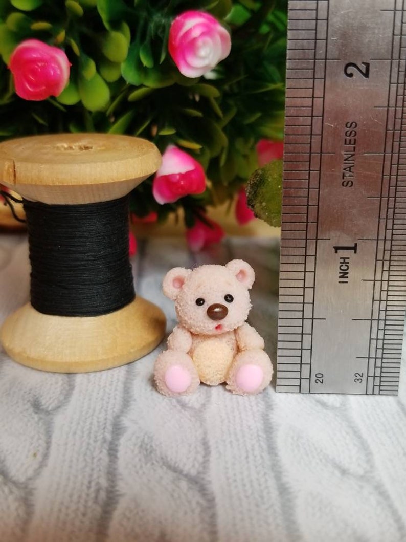 Teddy Bear Charm / Clay Charms / Teddy Bear Necklace / - Etsy