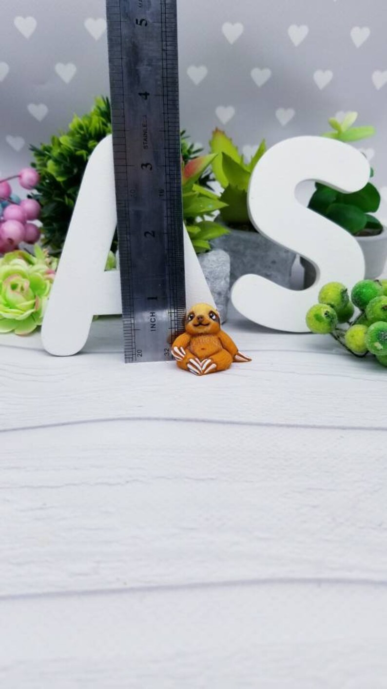 Cute Sloth Miniature Miniature of Animal Sloth Figurine | Etsy
