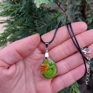 Transparent Pendant Made of Epoxy Resin With a Small Handmade - Etsy