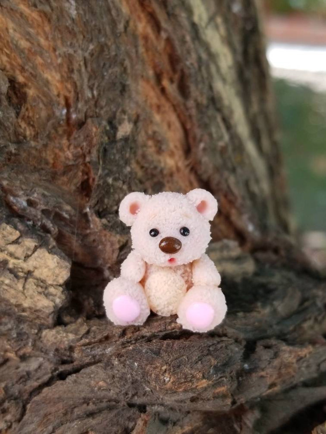 Teddy Bear Charm / Clay Charms / Teddy Bear Necklace / - Etsy