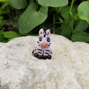 Cute Zebra Miniature, Zebra Cub Sculpture, Little Zebra Toy,miniature ...