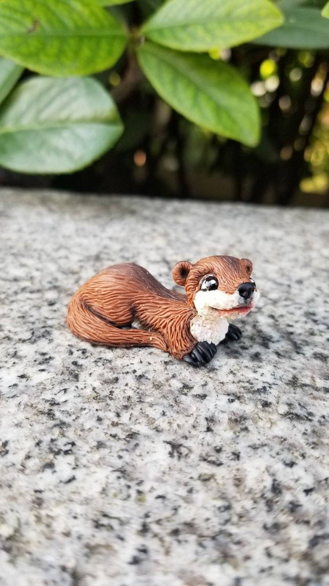 Cute Otter Miniature Cute Weasel Miniature From Polimer - Etsy