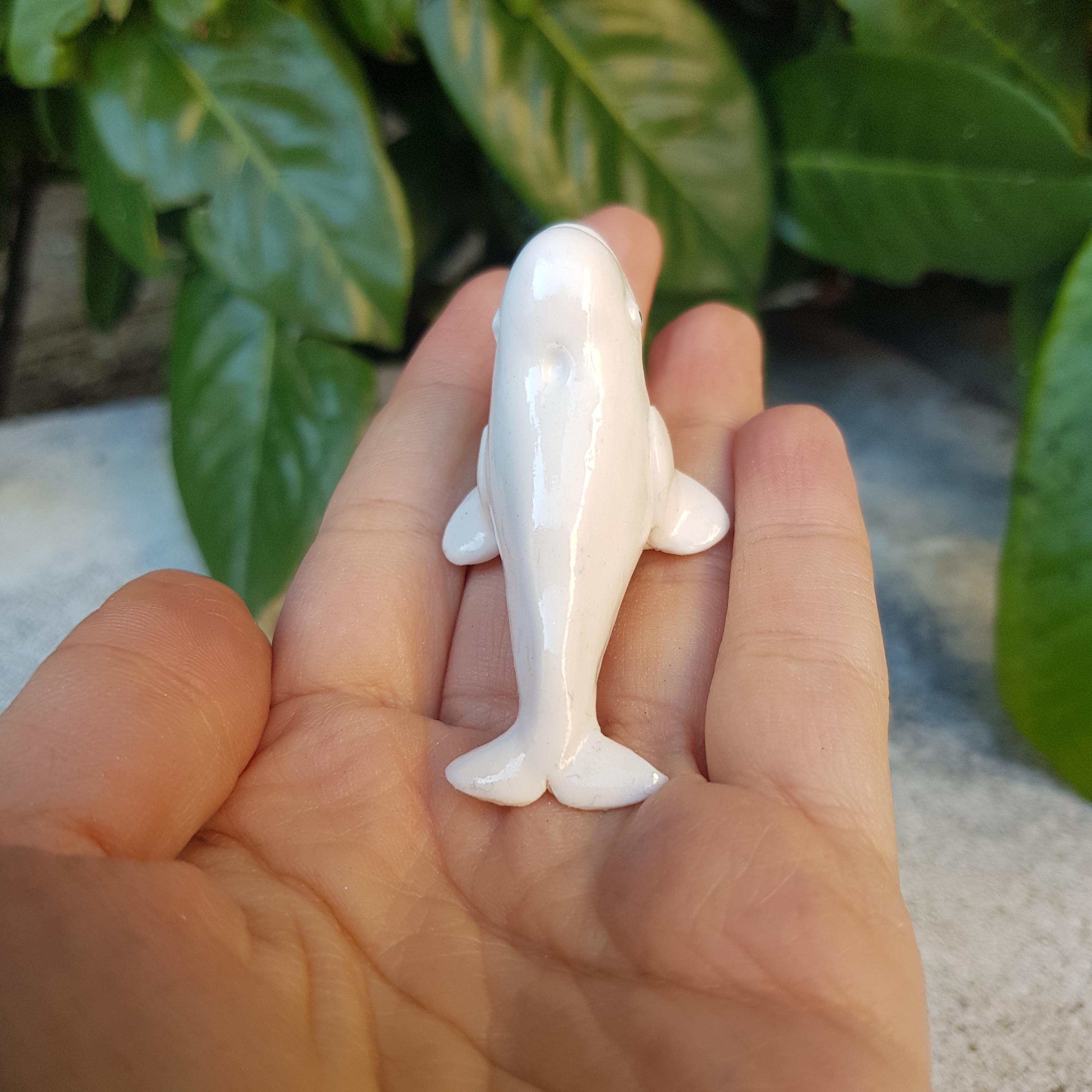 Beluga Whale Gift / Beluga Figurine / Cute Beluga/ Miniature Beluga ...