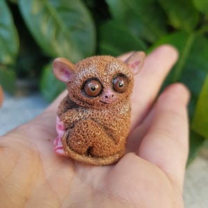 Super Cute Tarsier Miniature, Tarsier Mini Sculpture, Birthday Gift ...