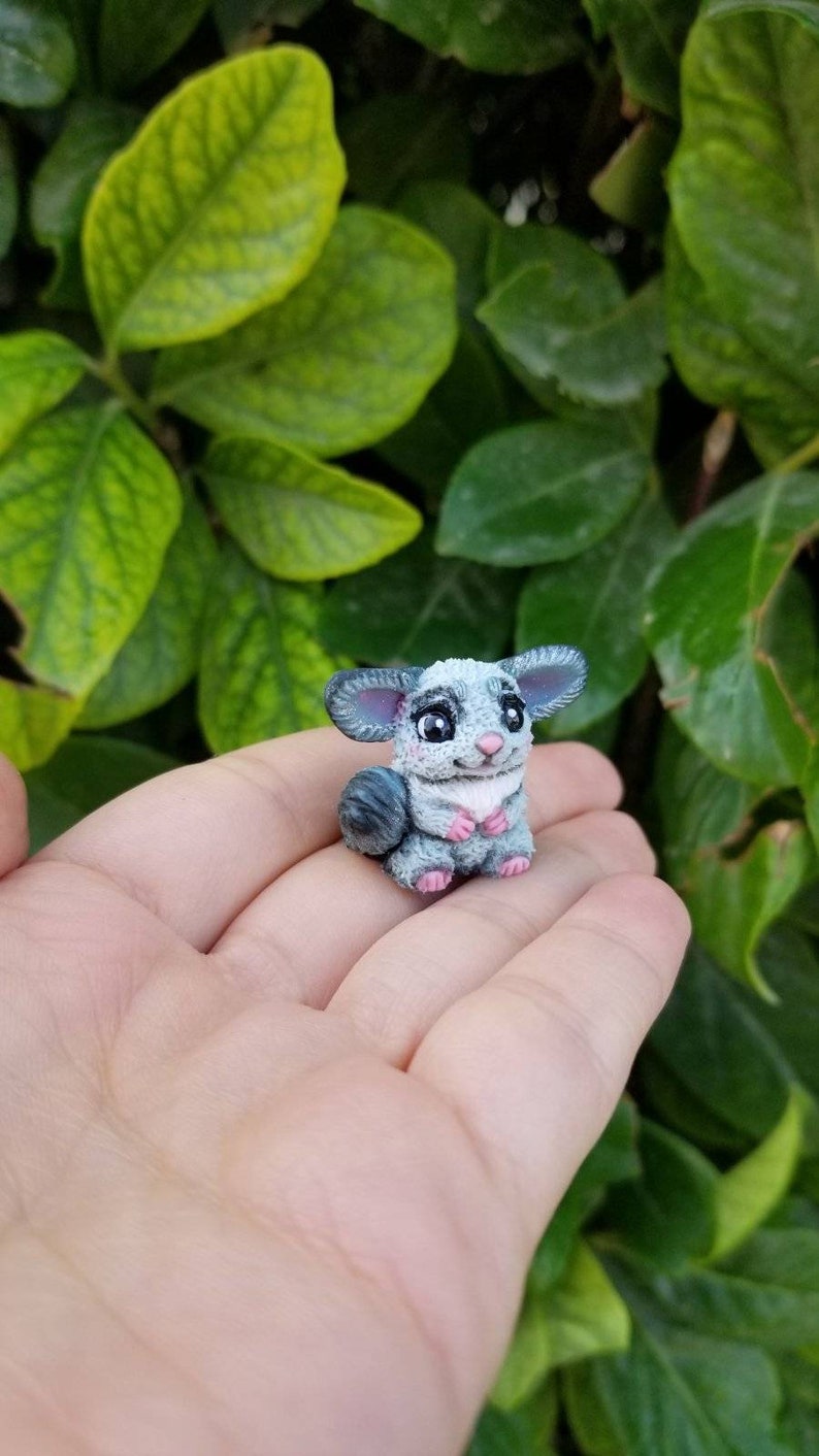 Cute Fairy Animal Miniature From Polimer Clay, Fairy Animal Sculpture ...