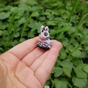 Cute Zebra Miniature, Zebra Cub Sculpture, Little Zebra Toy,miniature ...