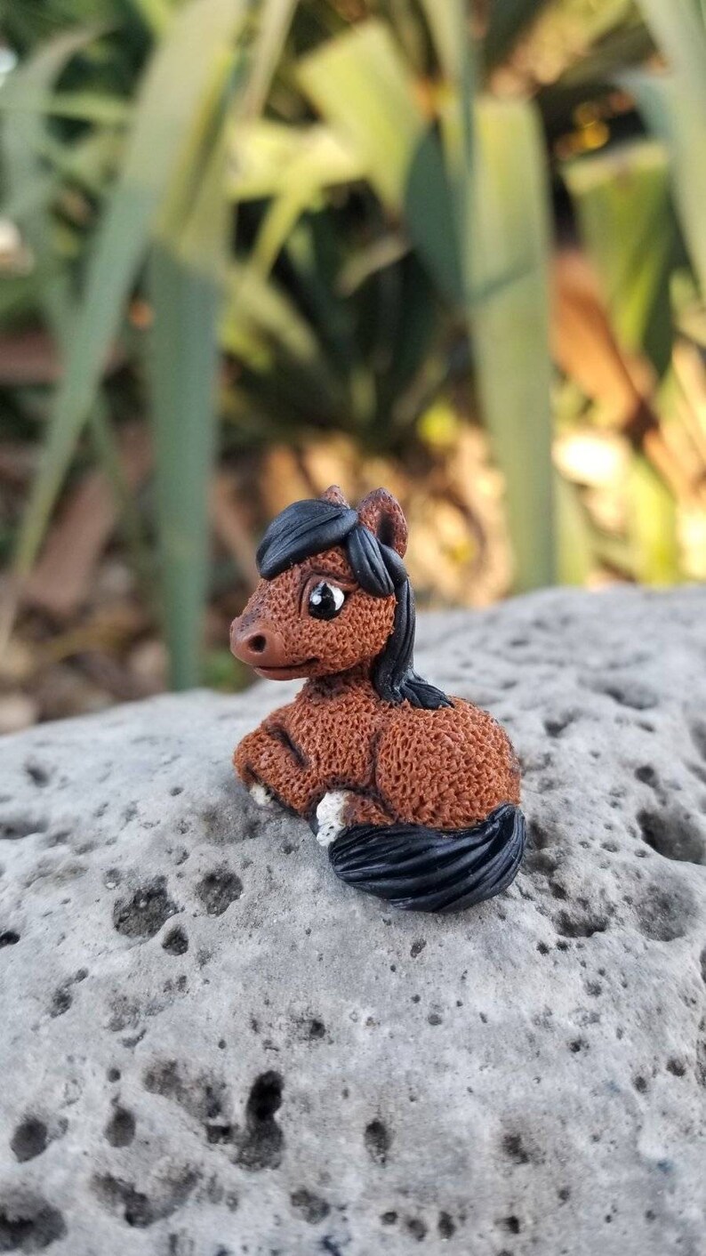 Cute Horse Miniature From Polymer Clay Horse Lovers Gift - Etsy
