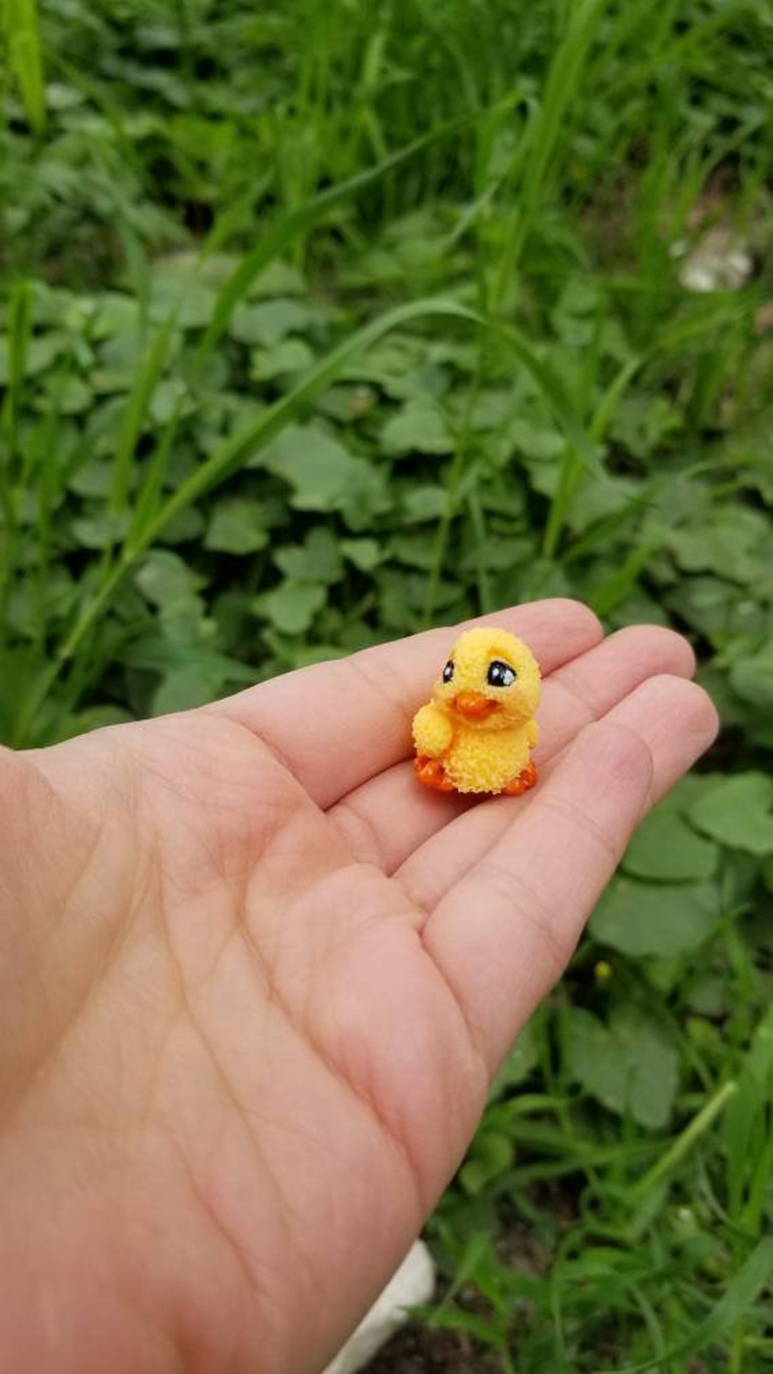 Cute Baby Duck Miniature Duckling Mini Sculpture Cute - Etsy