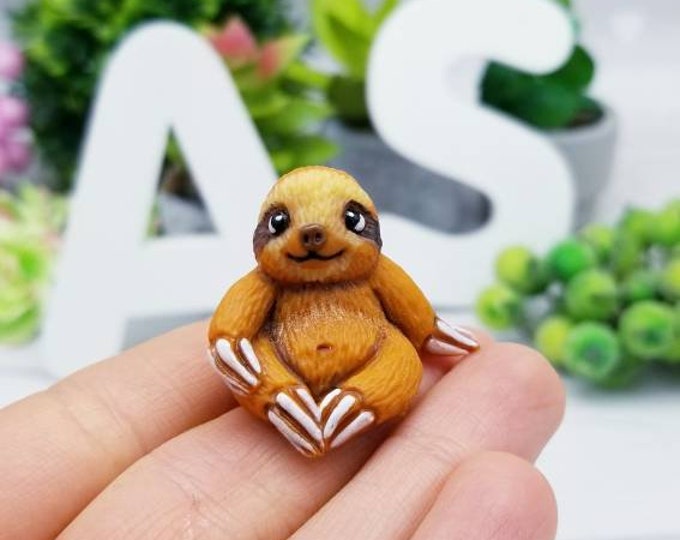 Cute Sloth Miniature Miniature of Animal Sloth Figurine - Etsy