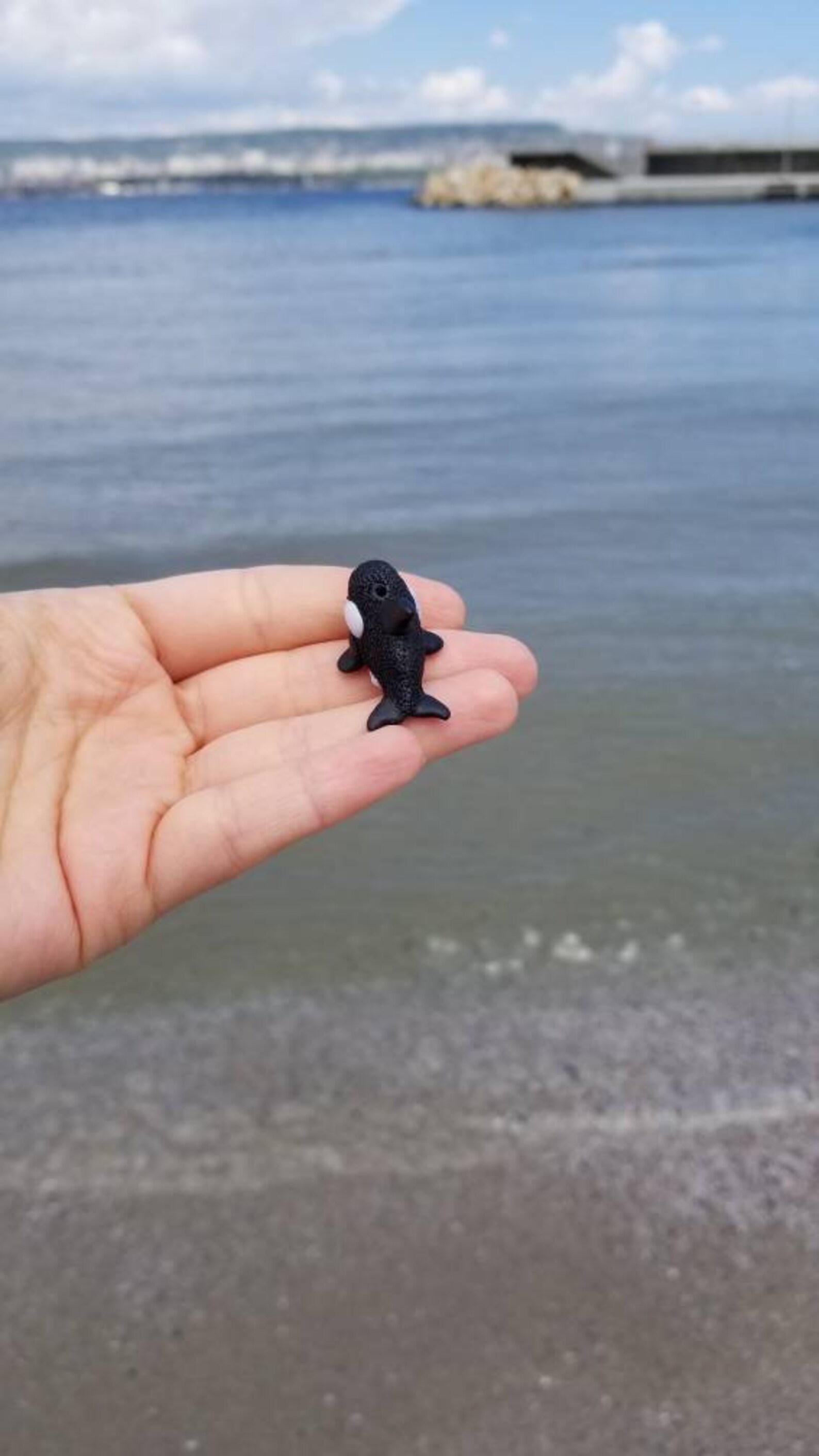 Handmade Polymer Clay Orca Figurine - Cute Miniature Whale Gift - Etsy