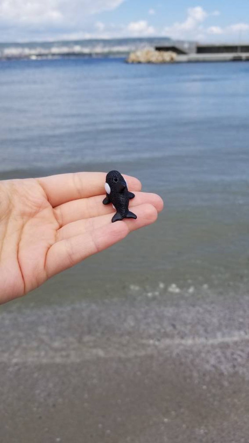 Orca Whale Gift / Orca Figurine / Cute Orca/ Miniature Orca/ - Etsy