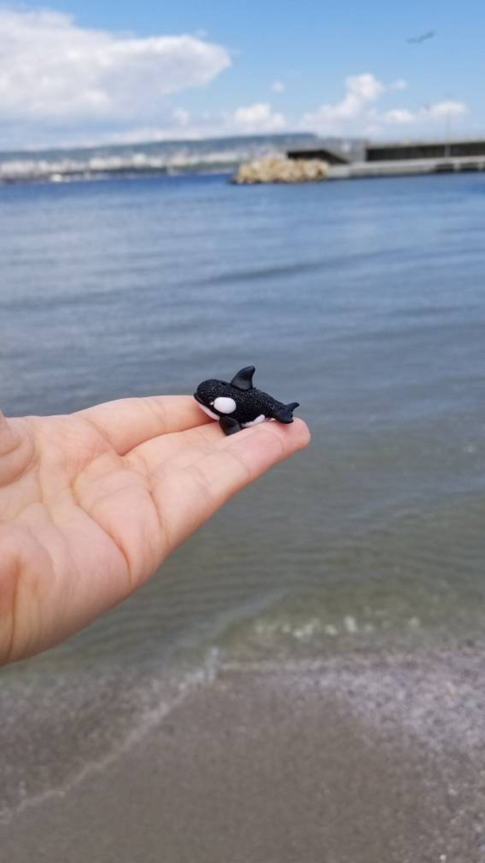 Handmade Polymer Clay Orca Figurine - Cute Miniature Whale Gift - Etsy