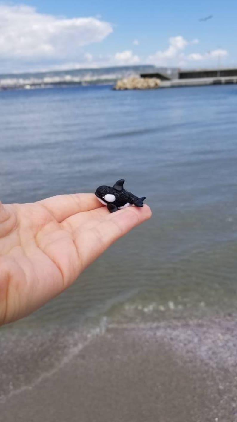 Orca Whale Gift / Orca Figurine / Cute Orca/ Miniature Orca/ - Etsy
