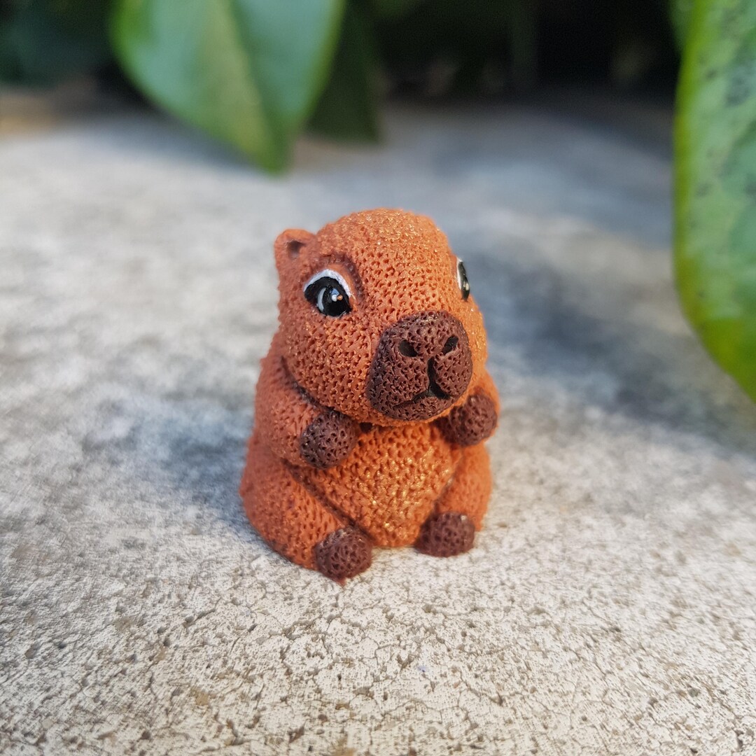 Cute Capybara Miniature, Baby Capybara, Capybara Figurine, Capybara ...