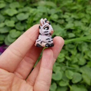 Cute Zebra Miniature, Zebra Cub Sculpture, Little Zebra Toy,miniature ...