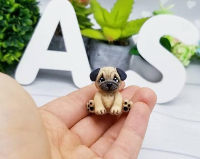 Cute Pug Miniature Dog Miniature Mini Dog Gift Personalized - Etsy