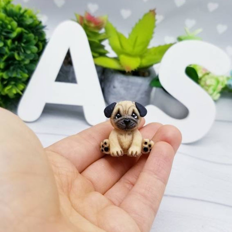 Mini Dog Figurine - Etsy