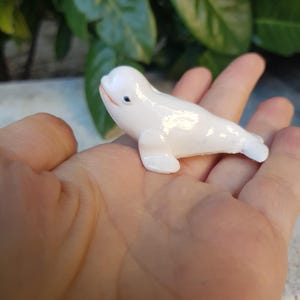 Beluga Whale Gift / Beluga Figurine / Cute Beluga/ Miniature Beluga ...
