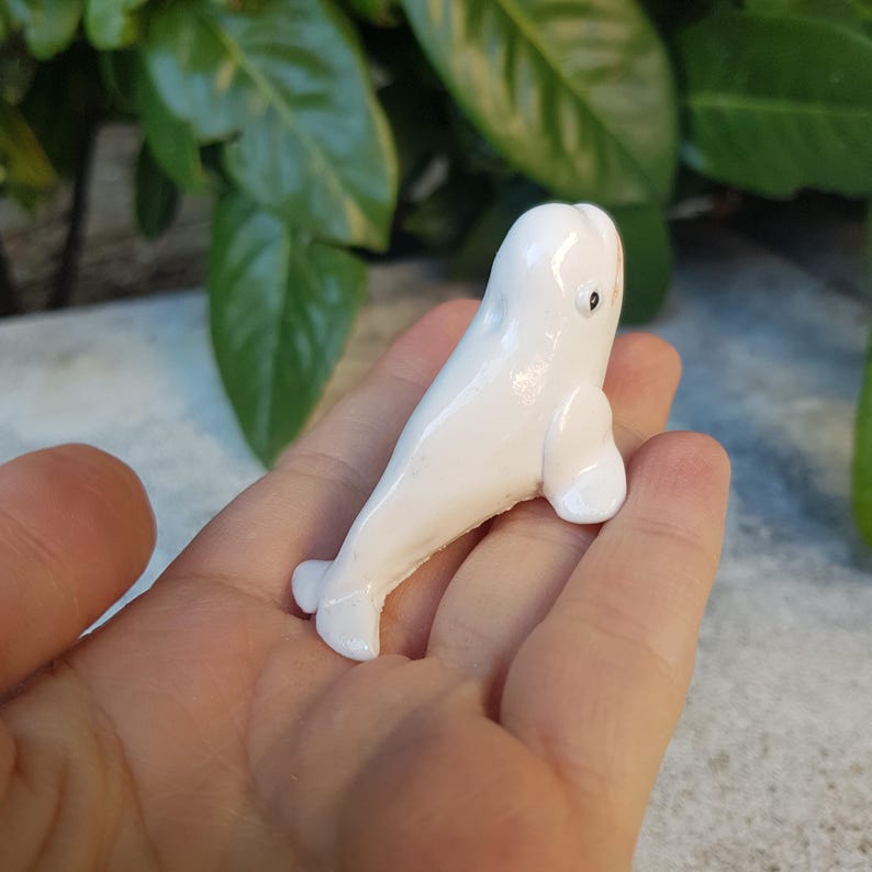 Beluga Whale Gift / Beluga Figurine / Cute Beluga/ Miniature Beluga ...