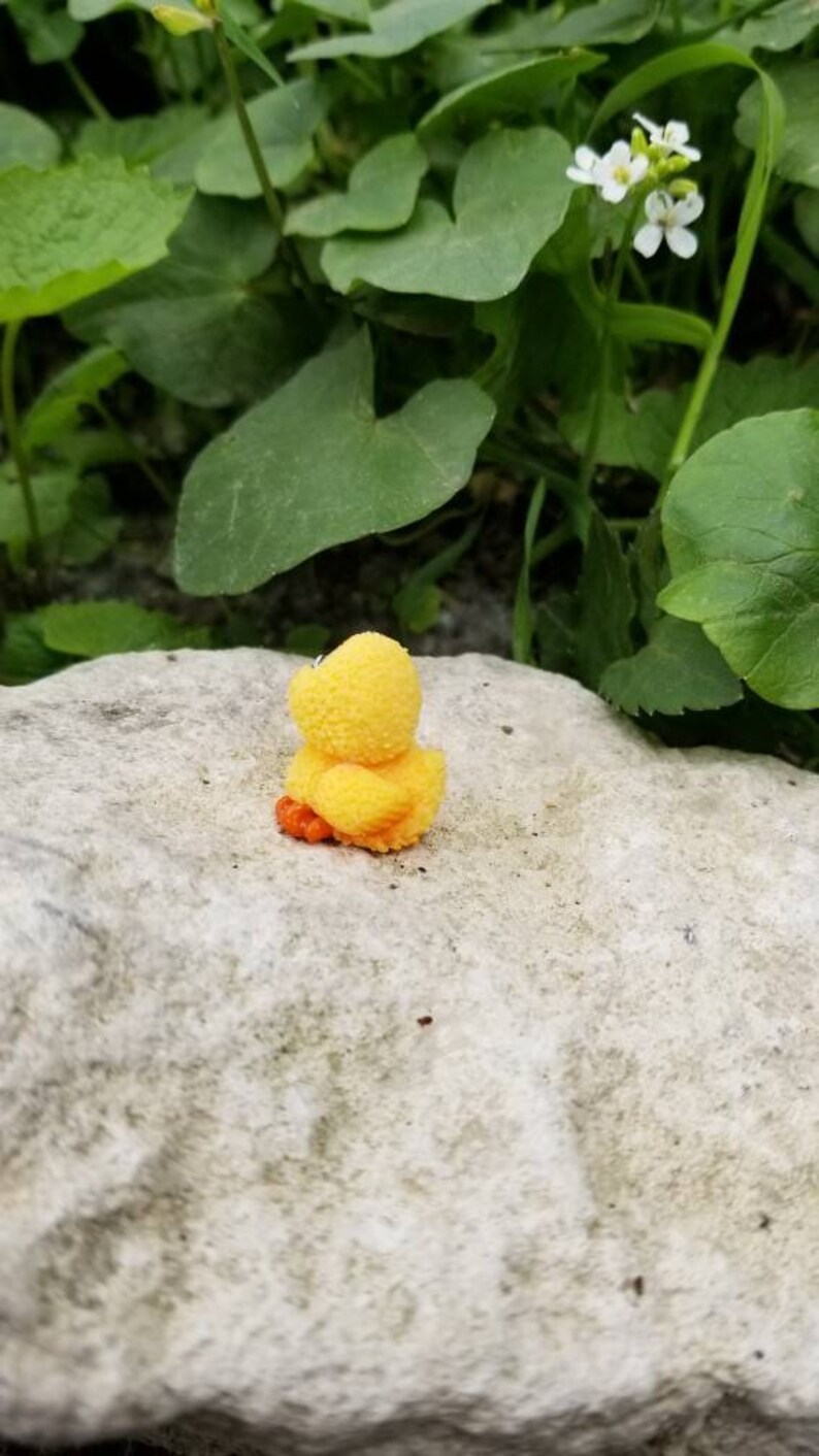 Cute Baby Duck Miniature, Duckling Mini Sculpture, Cute Miniature Gift ...