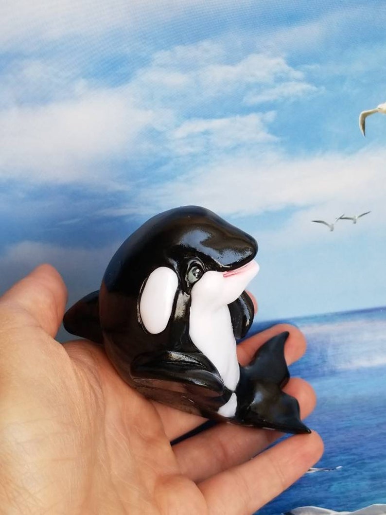 Orca whale gift / orca figurine / cute orca/ | Etsy