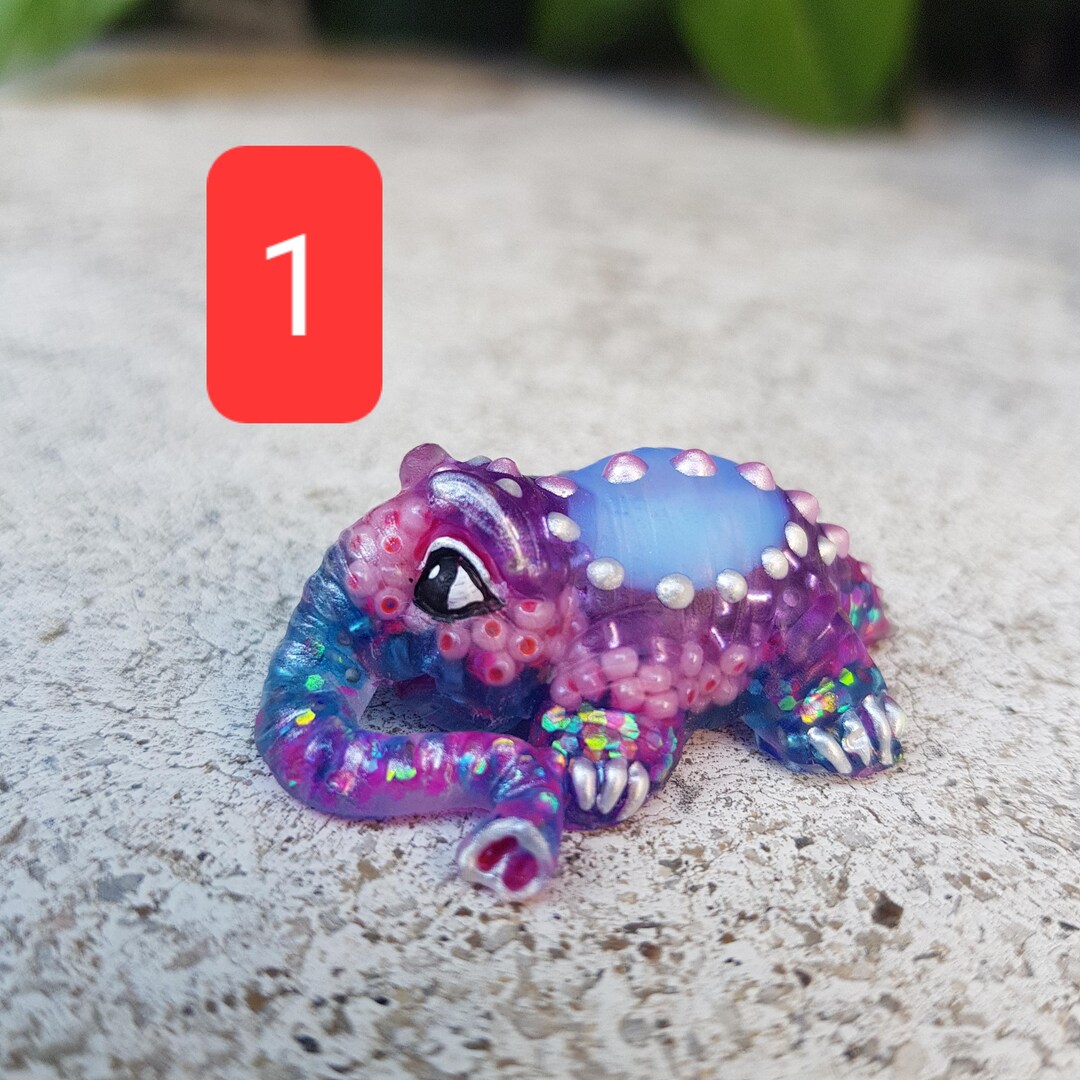 Miniature Fantasy Elephant, Little Cute Surprise, Funny еpoxy Elephant ...