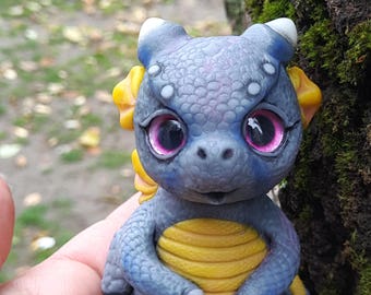 Baby dragon statue | Etsy