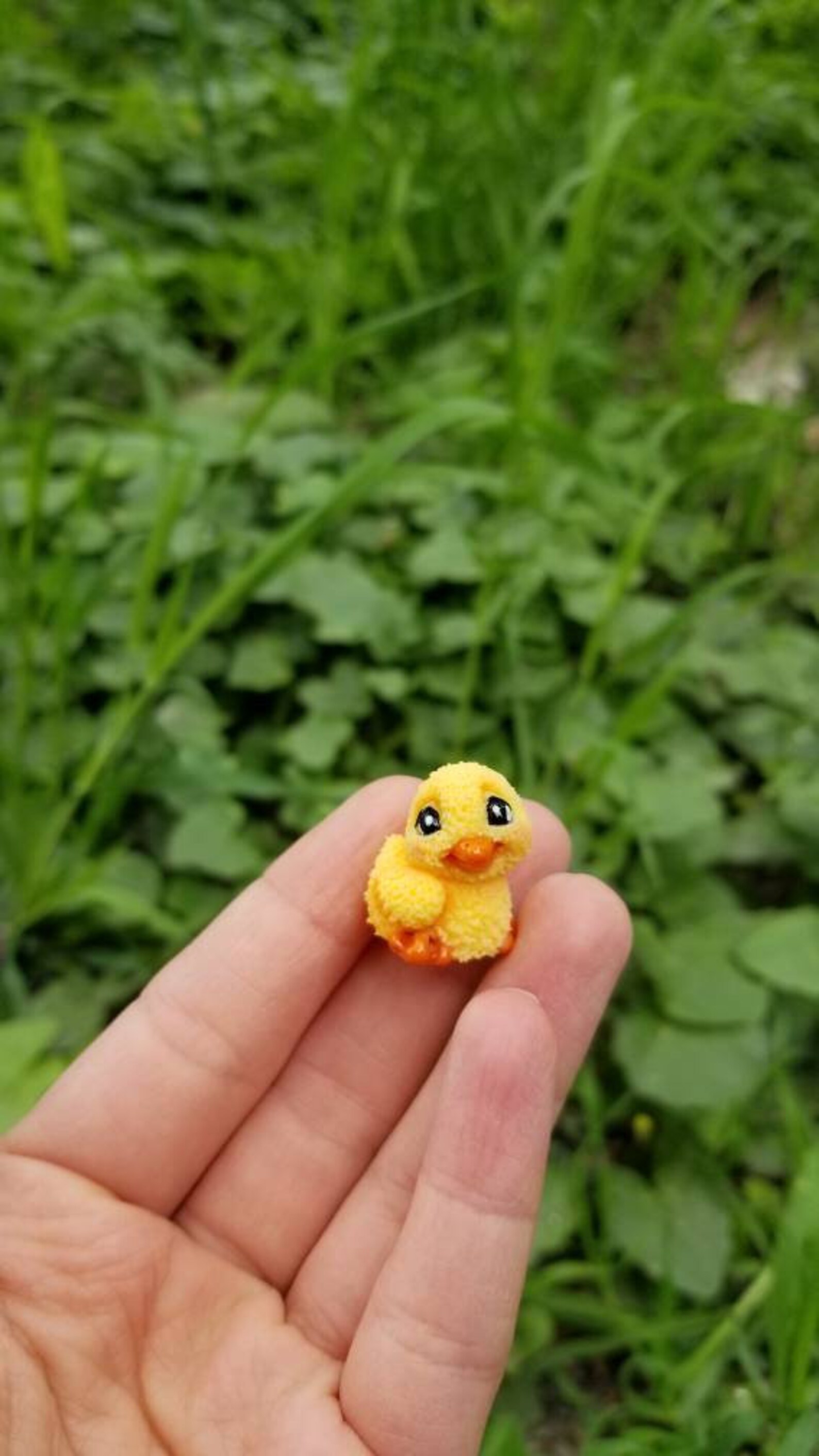Cute Baby Duck Miniature Duckling Mini Sculpture Cute - Etsy