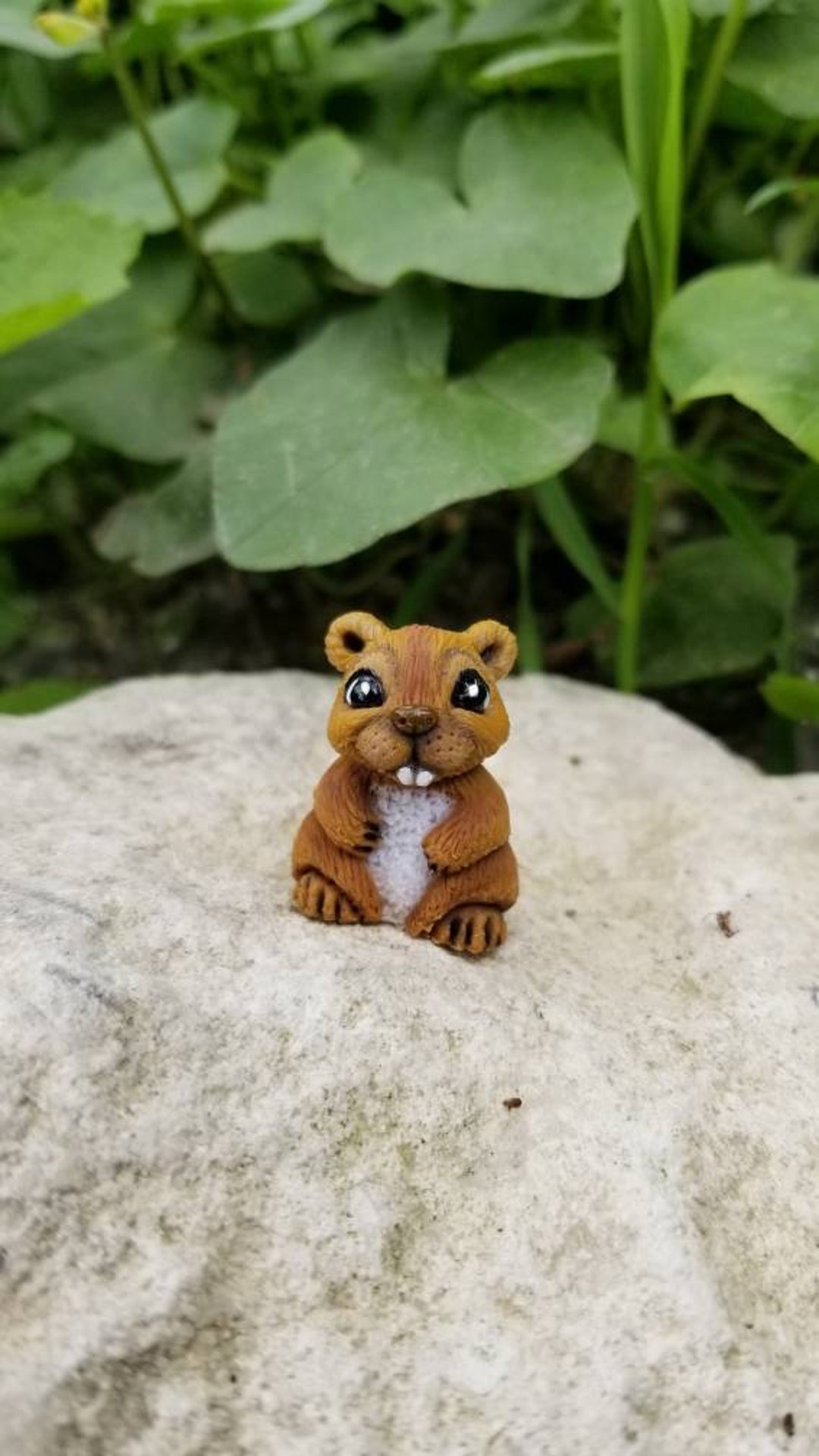Cute Beaver Miniature, Mini Sculpture of Beaver, Baby Beaver Little Toy ...