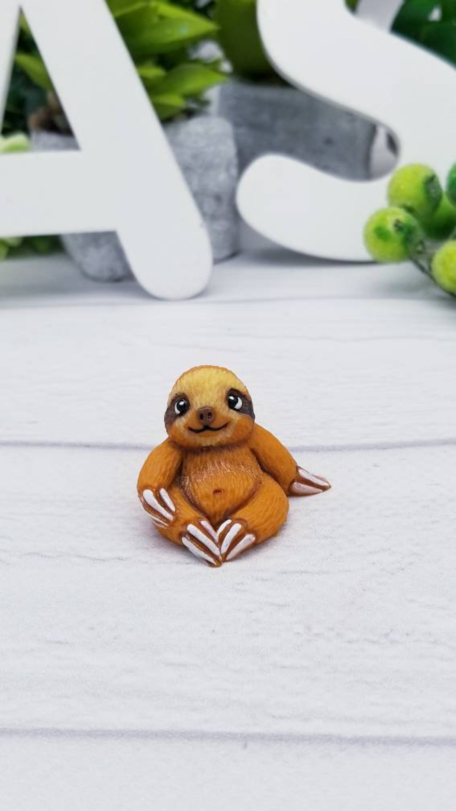 Cute Sloth Miniature Miniature of Animal Sloth Figurine | Etsy