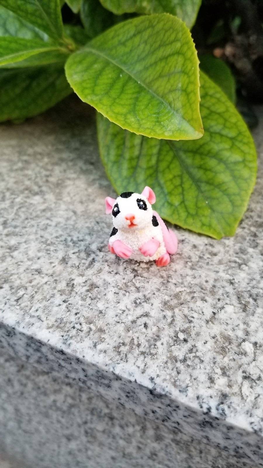 Cute Domestic Rat Miniature, Rodent Miniature Gift, Mini Rat From ...