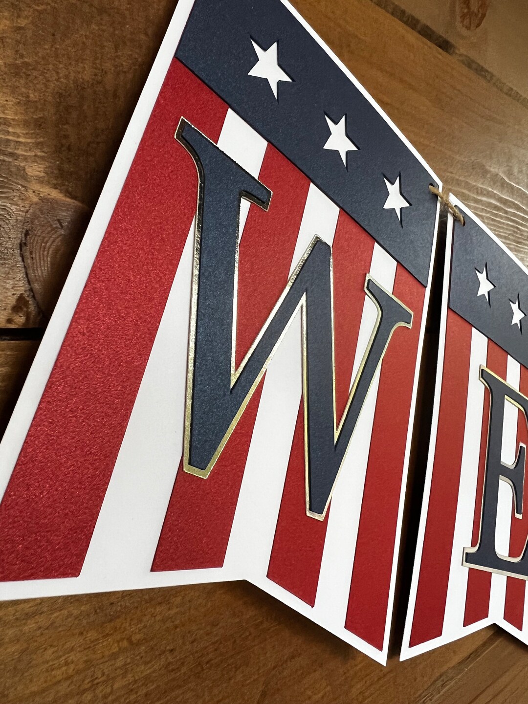 Patriotic Welcome Home Banner - Etsy