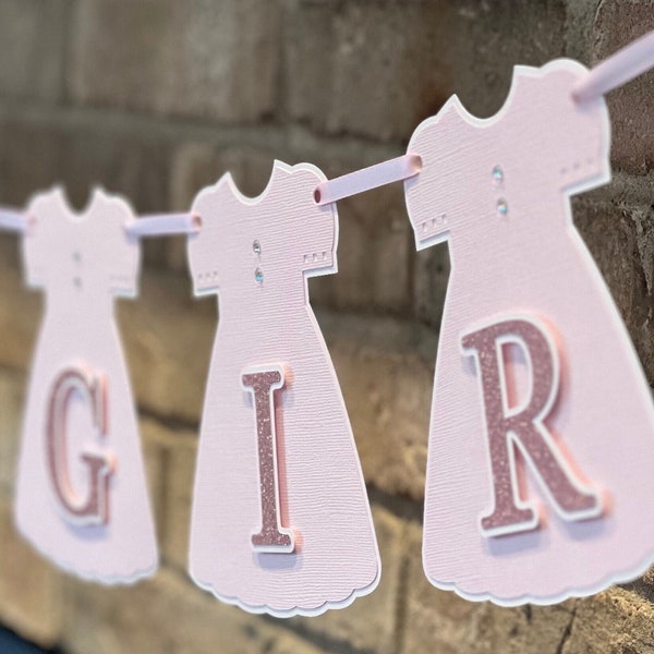 Baby Girl Dress Banner - Etsy