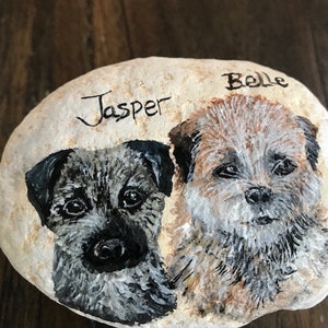 Custom Pet Hand Painted Rocks, Personalized Pet Rock Gift, Pet Memorial ...