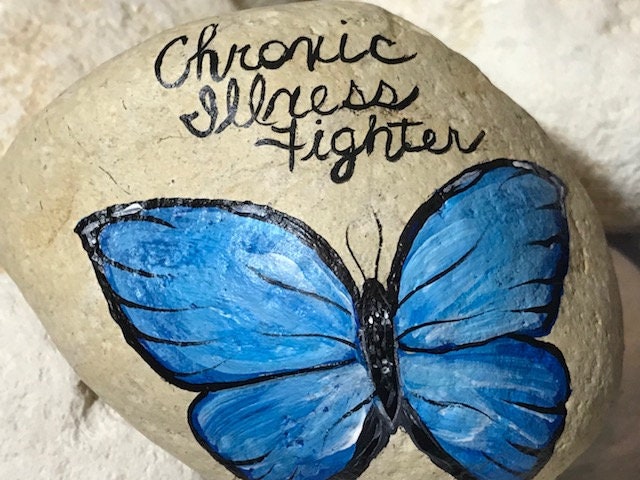 Painted Rocks Chronic Illness Encouragement Awareness Art - Etsy