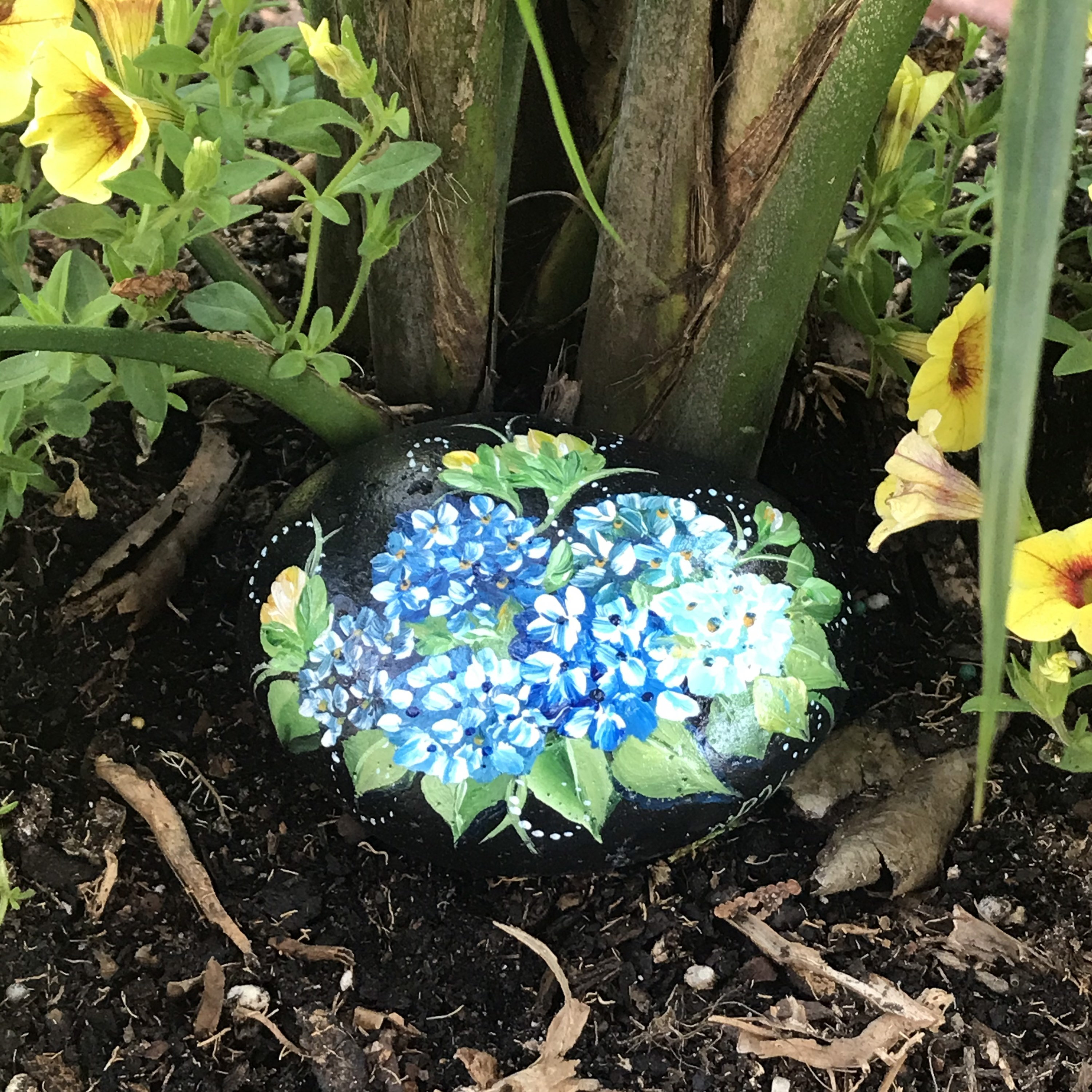 Painted Rocks Rock Art Decorative Stones Custom Painting - Etsy