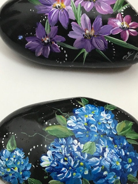 Painted Rocks, Rock Art, Decorative Stones, Custom Painting, Custom ...