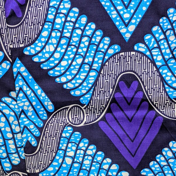 Purple African Fabric - Etsy