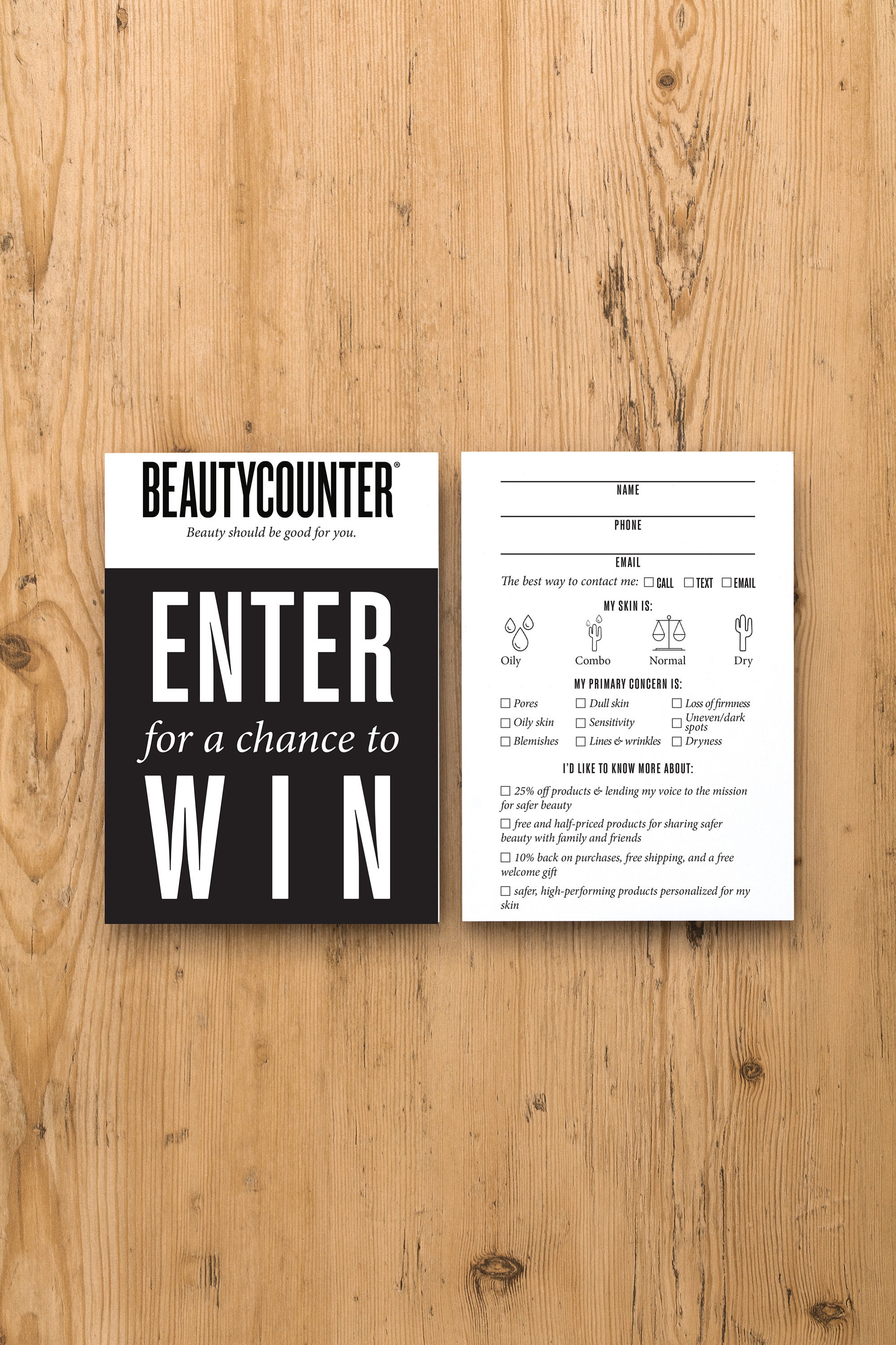 Beautycounter Raffle Form Printable - Etsy