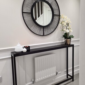 BLACK CONSOLE TABLE Available in Matt or Gloss Finish Any | Etsy UK