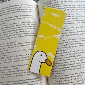 Sir Duck - Duck Bookmark - Reading Bookmark - Etsy